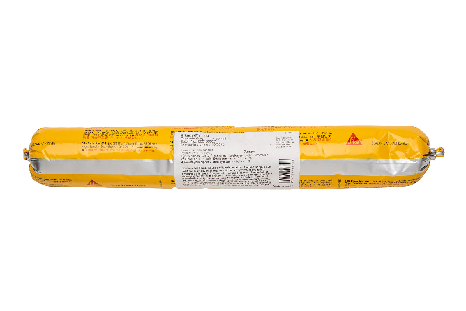 Sika Sikaflex 11 FC Grey 600ml Sausage GFC Fasteners Construction Sika Sikaflex 11 FC Grey 600ml Sausage GFC Fasteners Construction